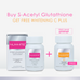 Nuwhite S-Acetyl Glutathione 1 Bottle WITH FREE NUWHITE WHITENING VITA
